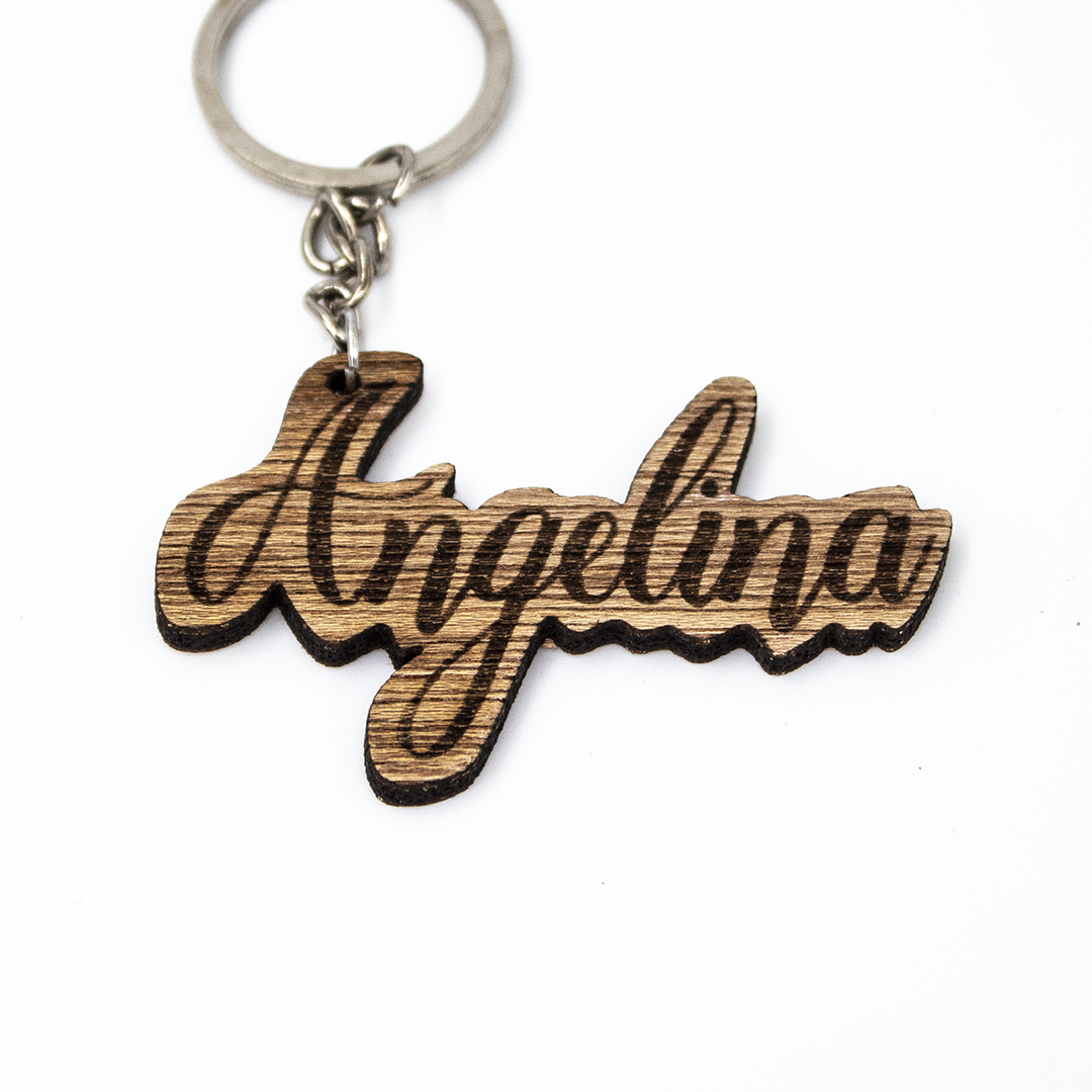 Custom Wood Name Keychain | Wooderland