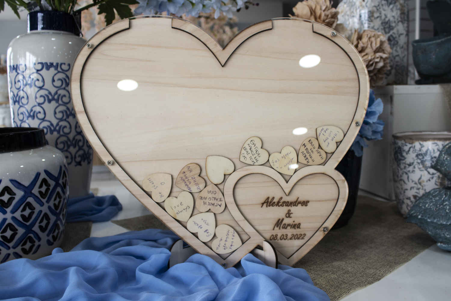 Personalized Wooden Guest Wish Book - Unique Keepsake