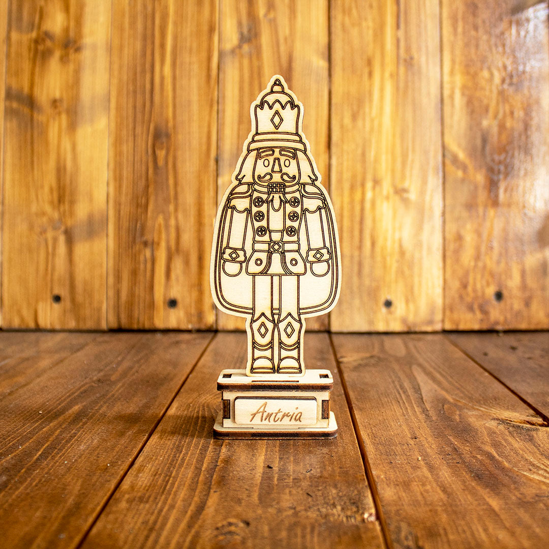 Wooden Christmas Nutcracker With Name No.3